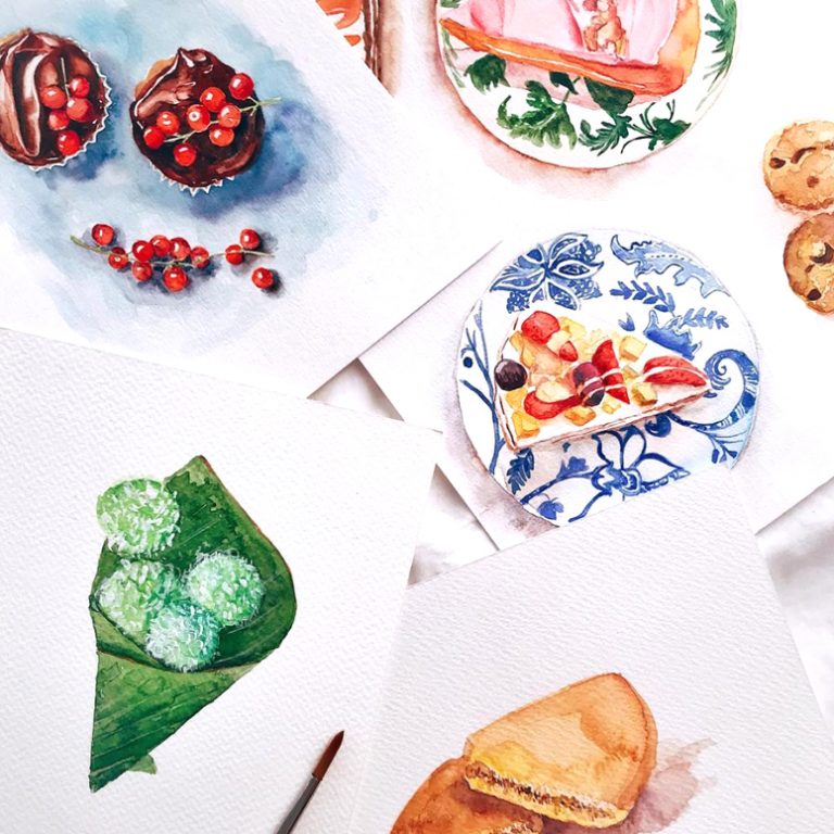 EAT, PAINT, LOVE SINGAPOREFOOD ILLUSTRATION - TOOLART